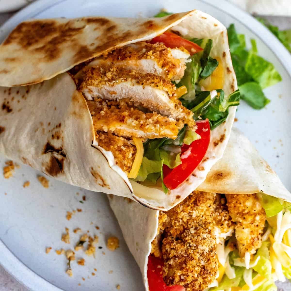 Asian Crispy Chicken Wrap Chefinoz Asian Crispy Chicken Wrap Chefinoz